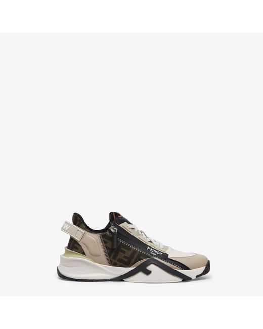 Fendi Flow Low Top Sneakers For in Natural | Lyst