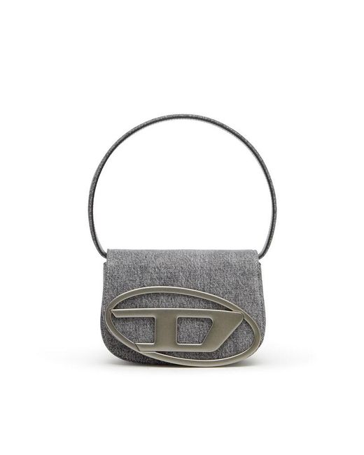 DIESEL Bleached Denim Mini Handbag in Gray | Lyst