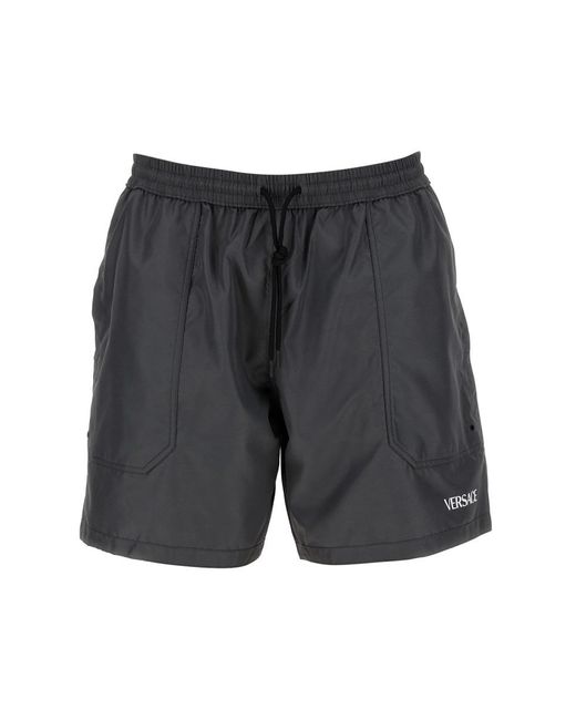 Versace Reversible Swimwear in Gray for Men | Lyst