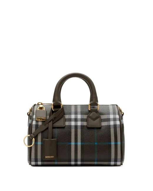 Burberry Mini Bowling Handbag in Black | Lyst