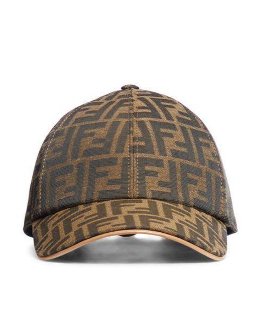 Fendi Chic Jacquard Baseball Cap in Brown | Lyst