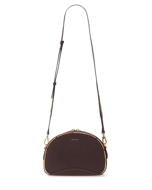 Paul Smith Mini Leather Shoulder Bag in Brown | Lyst