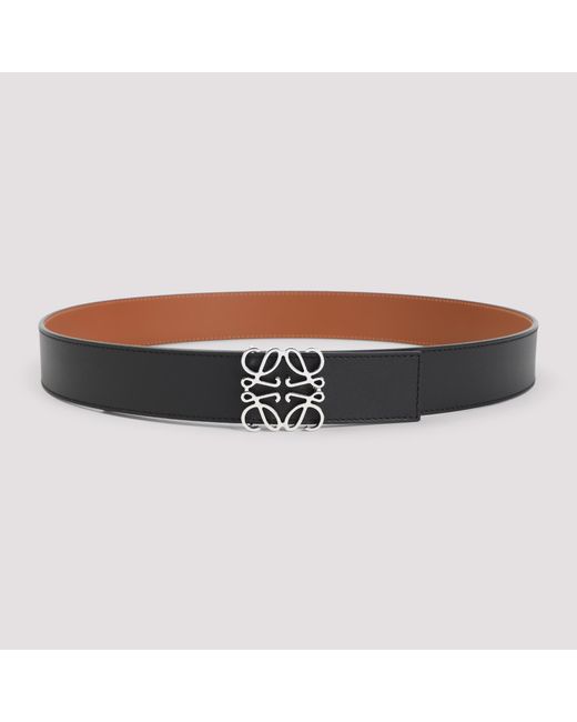 Loewe Reversible Leather Belt 3.5 Cm in Brown | Lyst