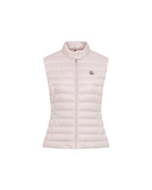 Moncler Elegant Mini Vest For Ss25 in Pink | Lyst