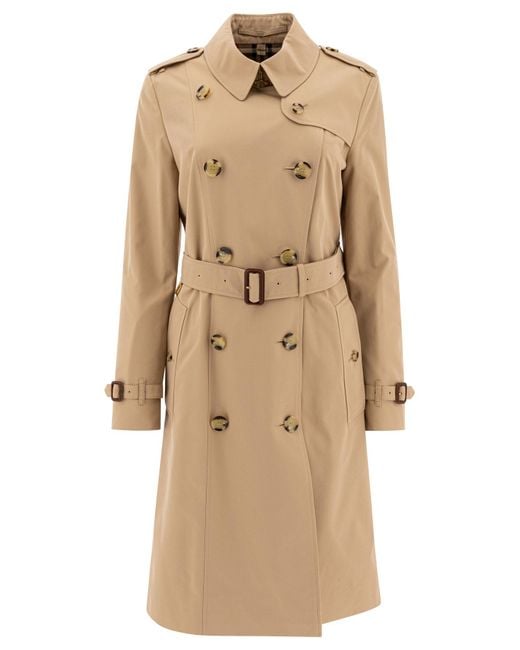 Burberry Elegant Mini Coat in Natural | Lyst