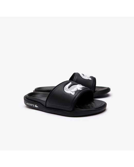 Lacoste Serve Slide Dual in Black | Lyst