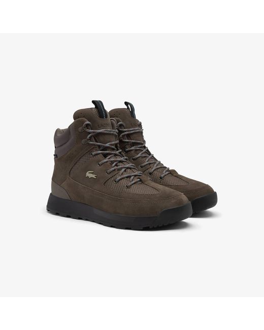 Lacoste Urban Breaker Suede Sneakers in Black for Men | Lyst