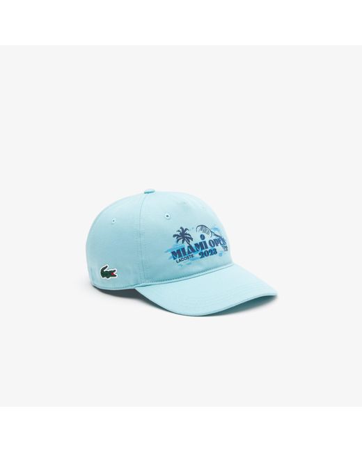 Lacoste Sport Miami Open Edition Twill Cap in Blue for Men | Lyst