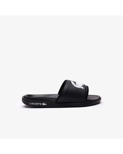 Lacoste Serve Slide Dual in Black | Lyst