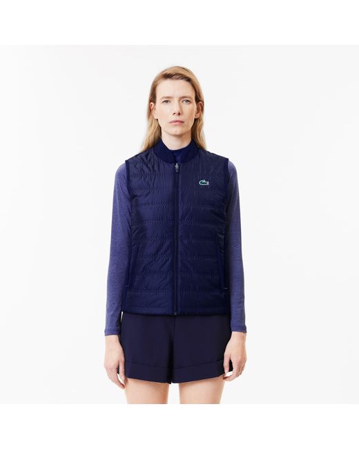 Lacoste Reversible Golf Vest in Blue | Lyst