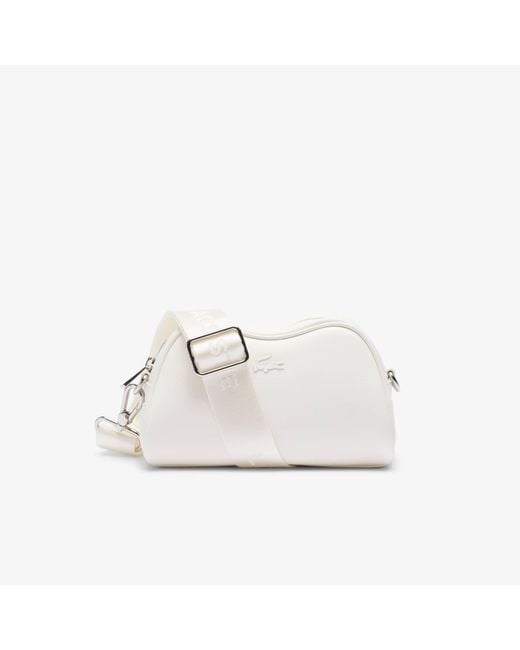 Lacoste Mini Lora Shoulder Bag in White | Lyst