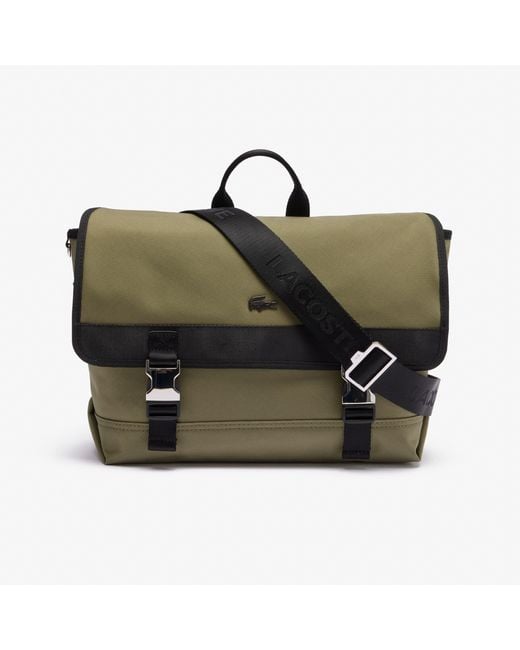 Lacoste Kome Messenger Bag in Green for Men | Lyst
