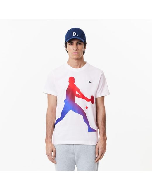 Lacoste Tennis X Novak Djokovic T-Shirt & Cap Set in White for Men | Lyst