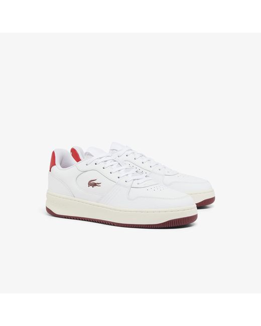Lacoste L001 Set Leather Sneakers in White for Men | Lyst