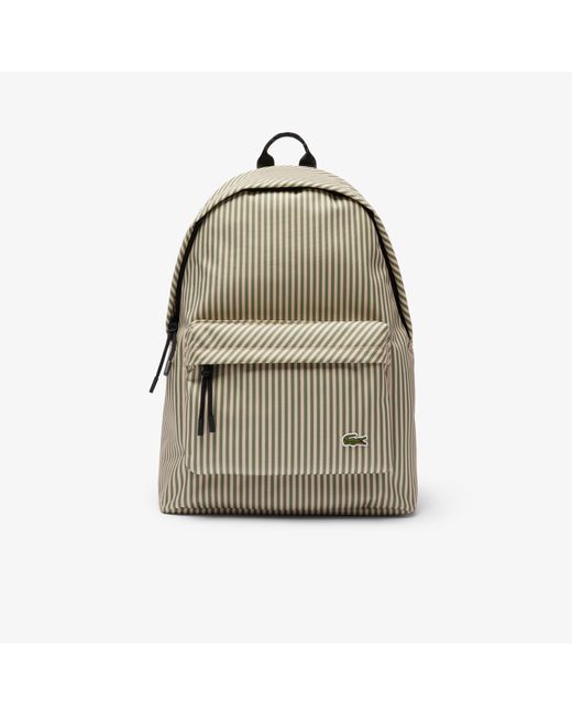 Lacoste Neocroc Striped Backpack in Green | Lyst
