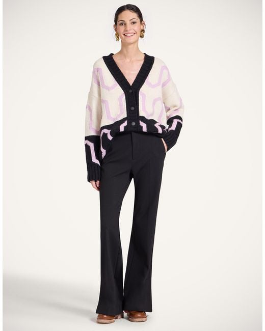 La DoubleJ Comber Cardigan in Black | Lyst