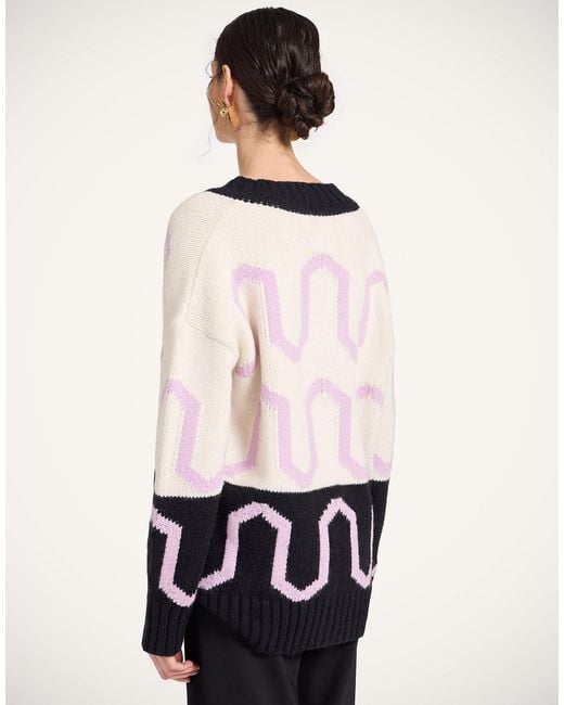 La DoubleJ Comber Cardigan in Black | Lyst