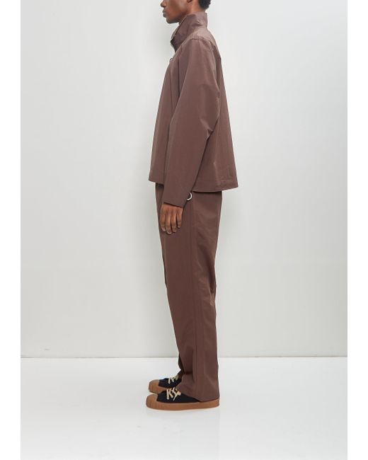 Camiel Fortgens Track Jacket Tech in Brown | Lyst