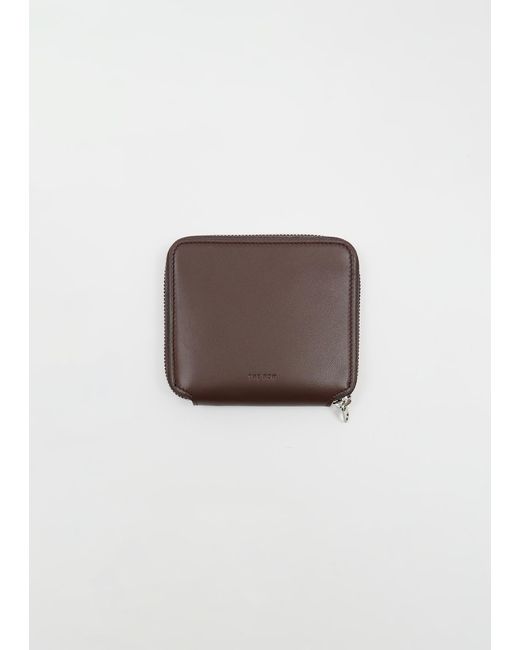 The Row Leather Zip Wallet, Small in White | Lyst UK