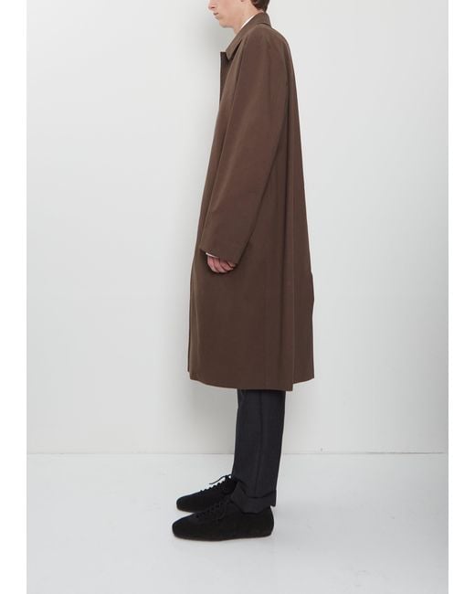 Dries Van Noten Rankle Stretch Cotton Coat in Brown | Lyst UK