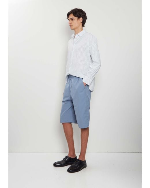 Bergfabel Men Matteo Cotton Pants in Blue | Lyst UK