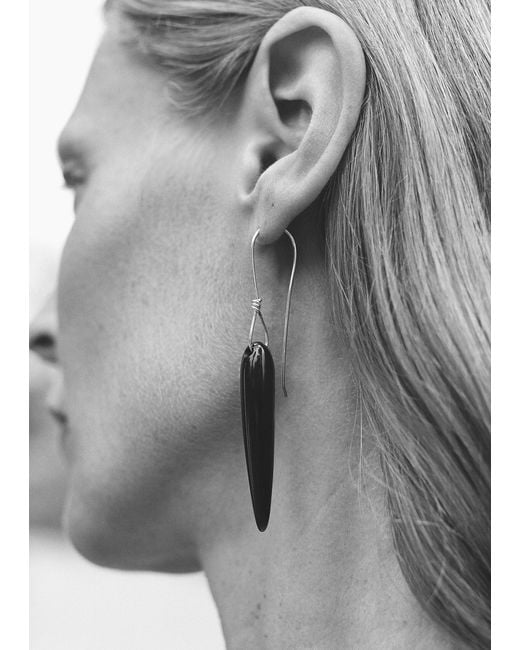 Sophie Buhai Spear Earrings in Gray | Lyst