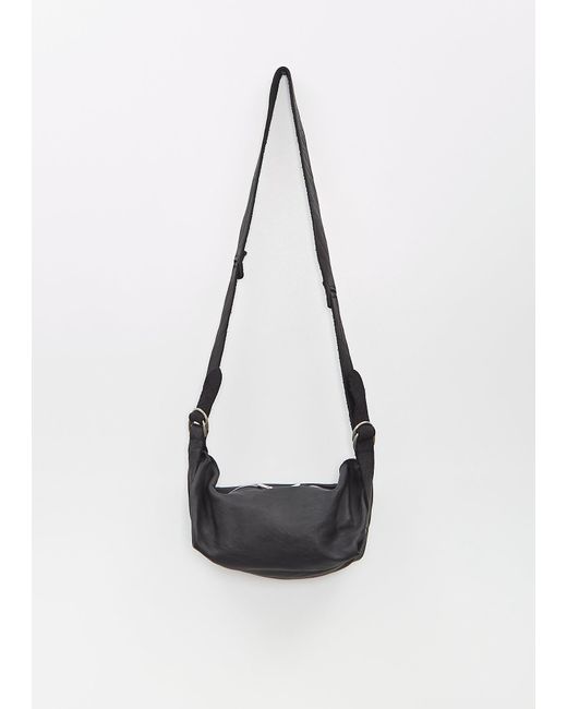 Guidi Small Leather Crossbody Bag in White | Lyst UK