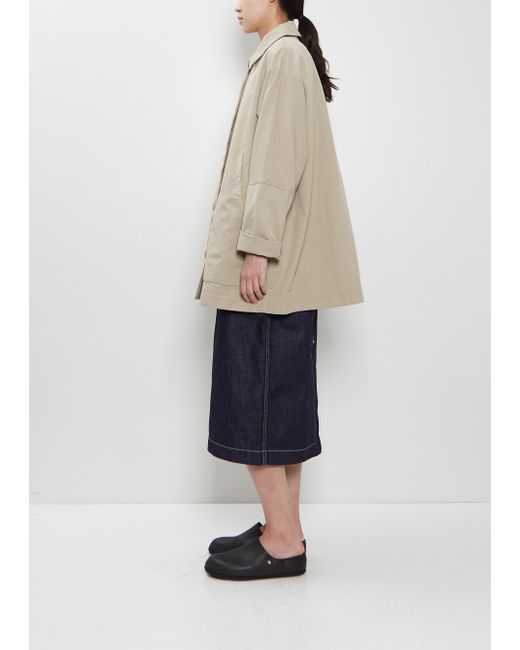 Casey Casey Tatiana Double Cotton Jacket in Natural | Lyst UK