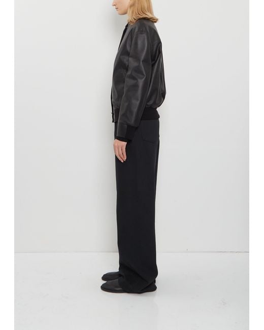 The Row Elenora Leather Jacket in Black | Lyst UK