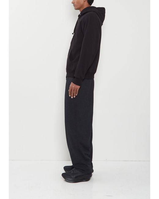 Comoli Men Cotton Fleece Zip Parka in Black | Lyst UK