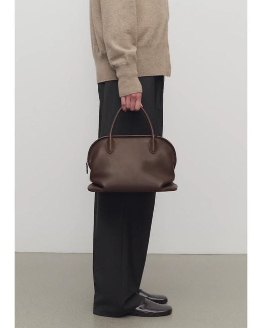 The Row Agnes Leather Bag in Brown | Lyst UK