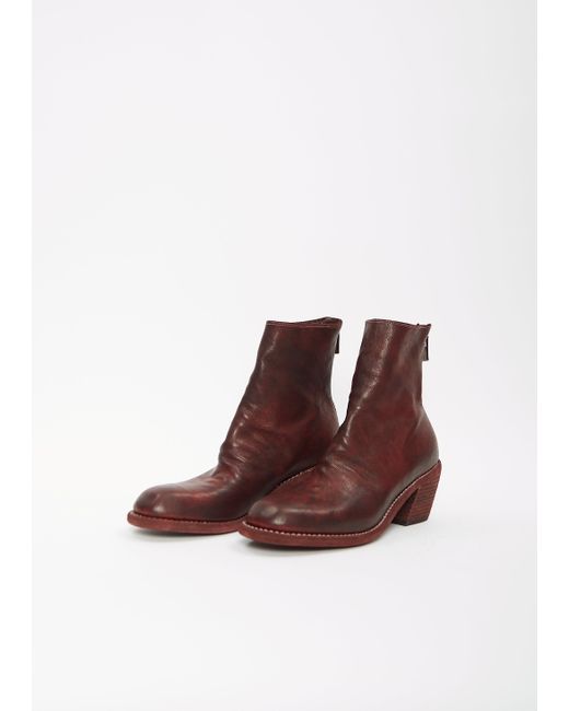 Guidi Cuban Heel Boot in Brown | Lyst