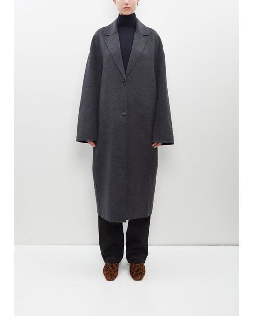 TOTEME Double Cocoon Coat in Blue | Lyst UK