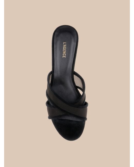 L'Agence Padua Mesh Sandal in White | Lyst