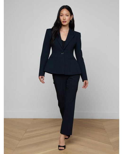 L'Agence Therese Blazer in Blue | Lyst