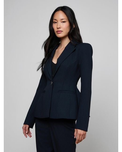 L'Agence Therese Blazer in Blue | Lyst