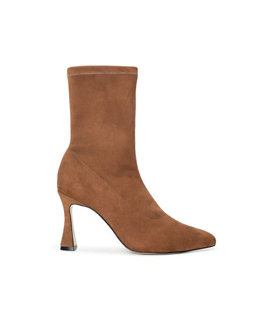 L'Agence Severine Flare Heel Boot in Brown | Lyst UK