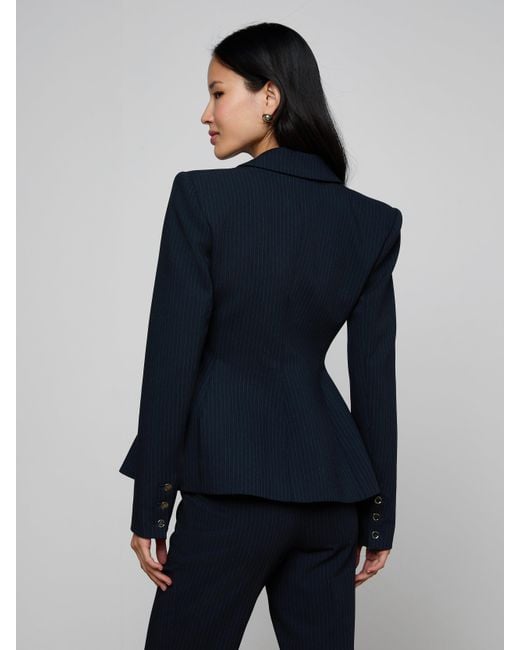 L'Agence Therese Blazer in Blue | Lyst