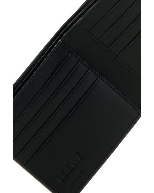Loewe Bifold Wallet Stamped in Black for Men | Lyst