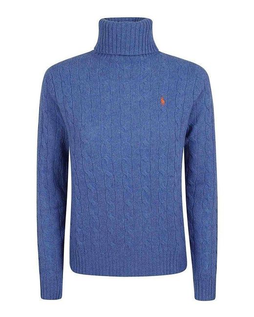 Polo Ralph Lauren Turtle Neck in Blue | Lyst UK
