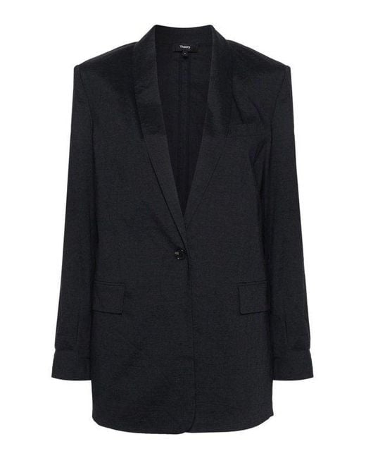 Theory Blazer in Black | Lyst
