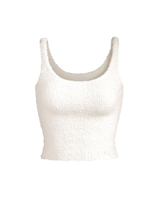 Skims Synthetic Cozy Knit Tank In White Lyst