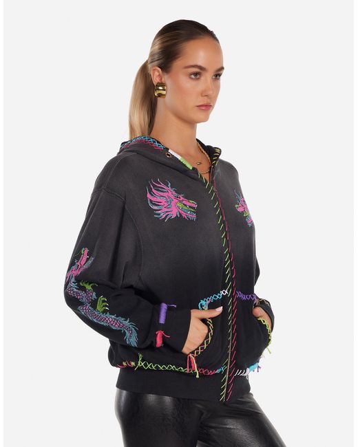 Lauren Moshi Sofie X Vintage Pink Dragon in Blue | Lyst