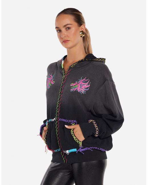 Lauren Moshi Sofie X Vintage Pink Dragon in Blue | Lyst