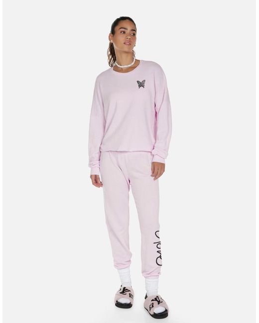 Lauren Moshi Alana Butterfly Affirmations in Pink | Lyst