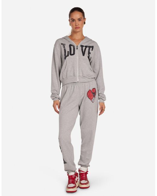Lauren Moshi Tanzy Vintage Boxing Love in Gray | Lyst