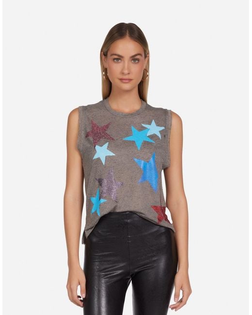 Lauren Moshi Lilia Color Crystal Multi Stars in Blue | Lyst