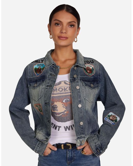 Lauren Moshi Elena Smokey Bear in Blue | Lyst