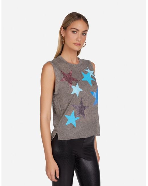 Lauren Moshi Lilia Color Crystal Multi Stars in Blue | Lyst