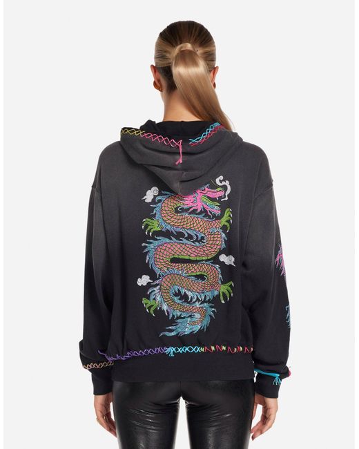 Lauren Moshi Sofie X Vintage Pink Dragon in Blue | Lyst